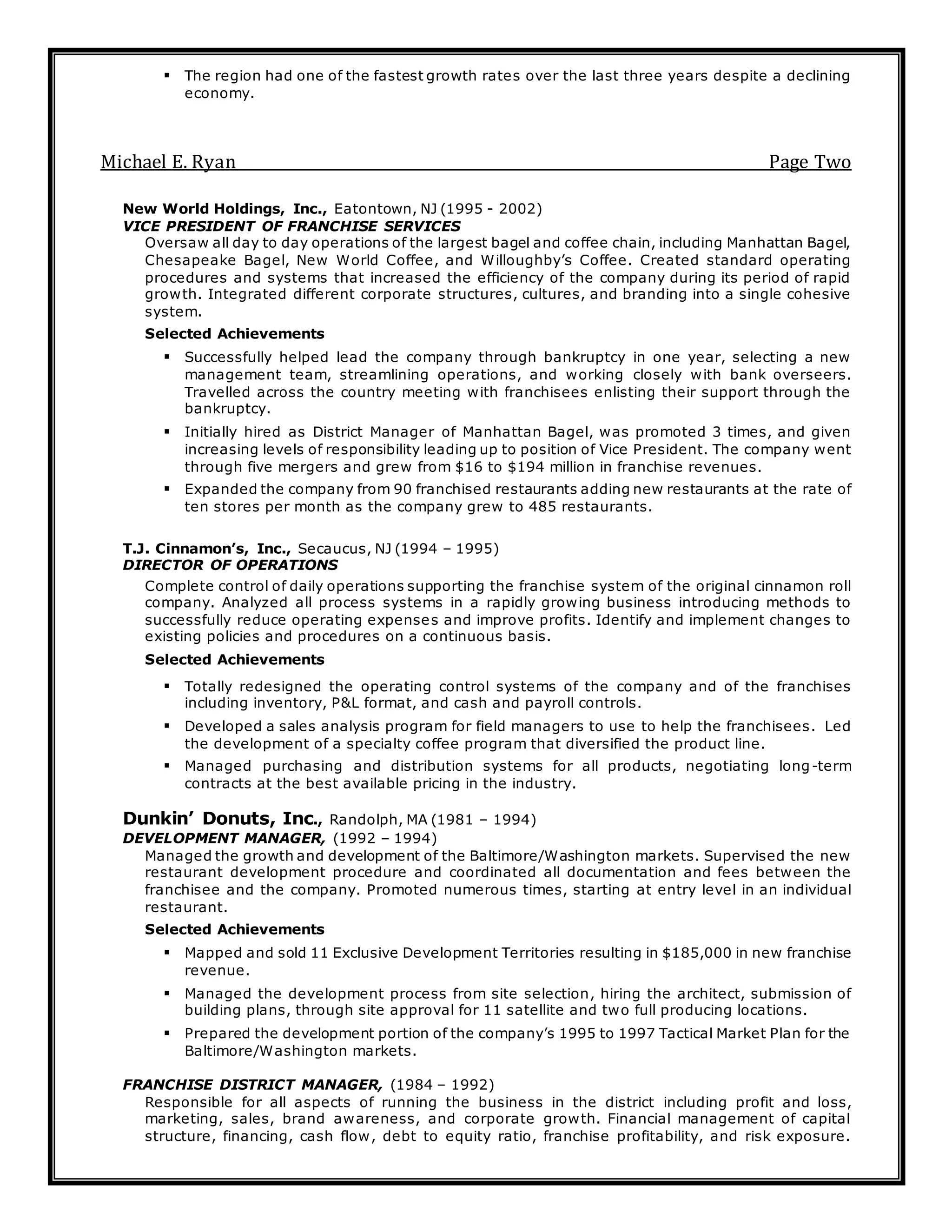 RYAN, MICHAEL, RESUME.2017