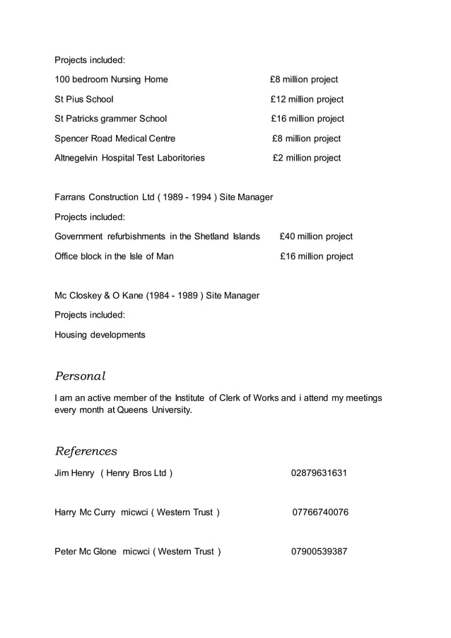 ronnies cv proper (2) | PDF