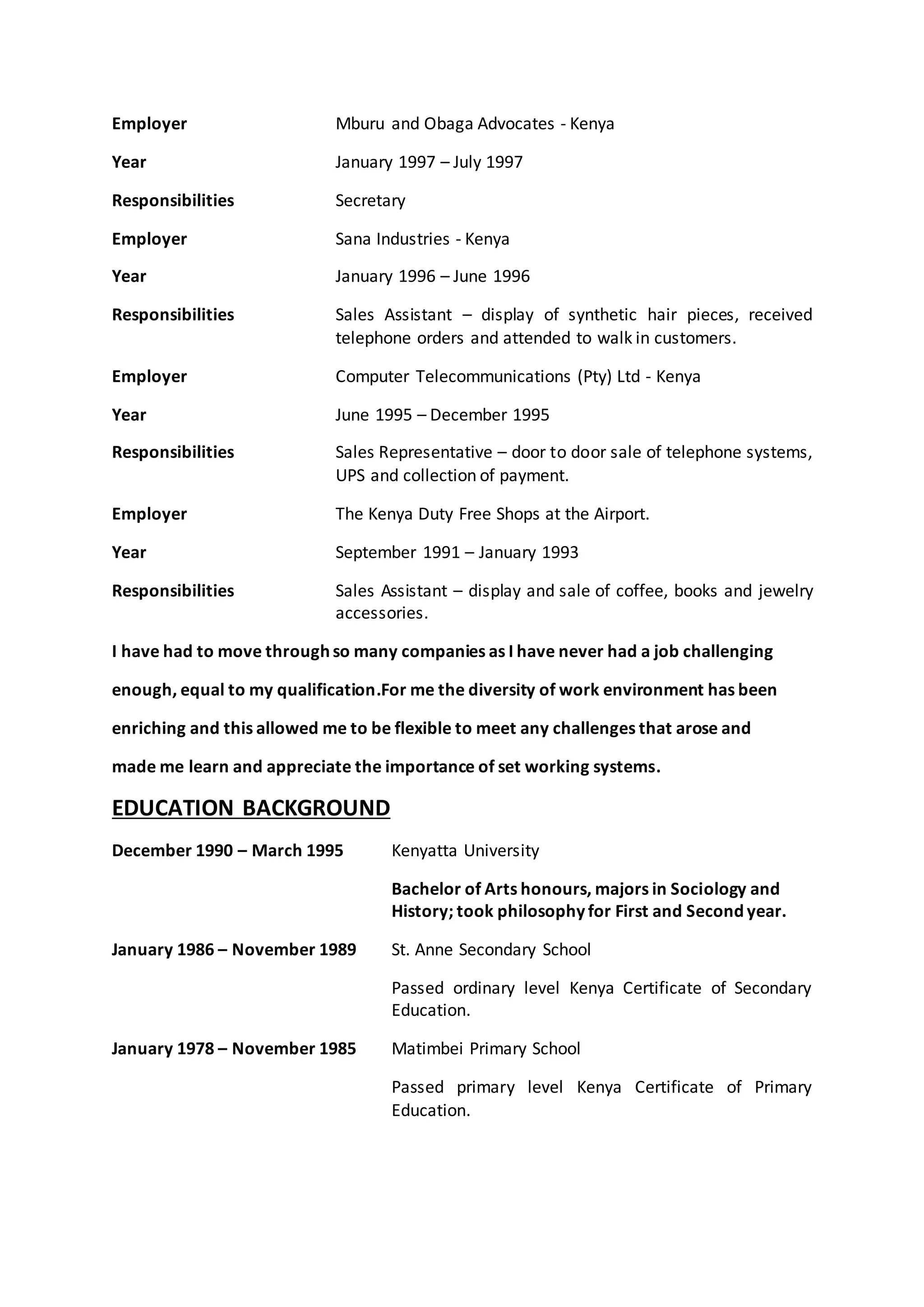 Anne curriculum vitae edited in October 2015 | DOCX
