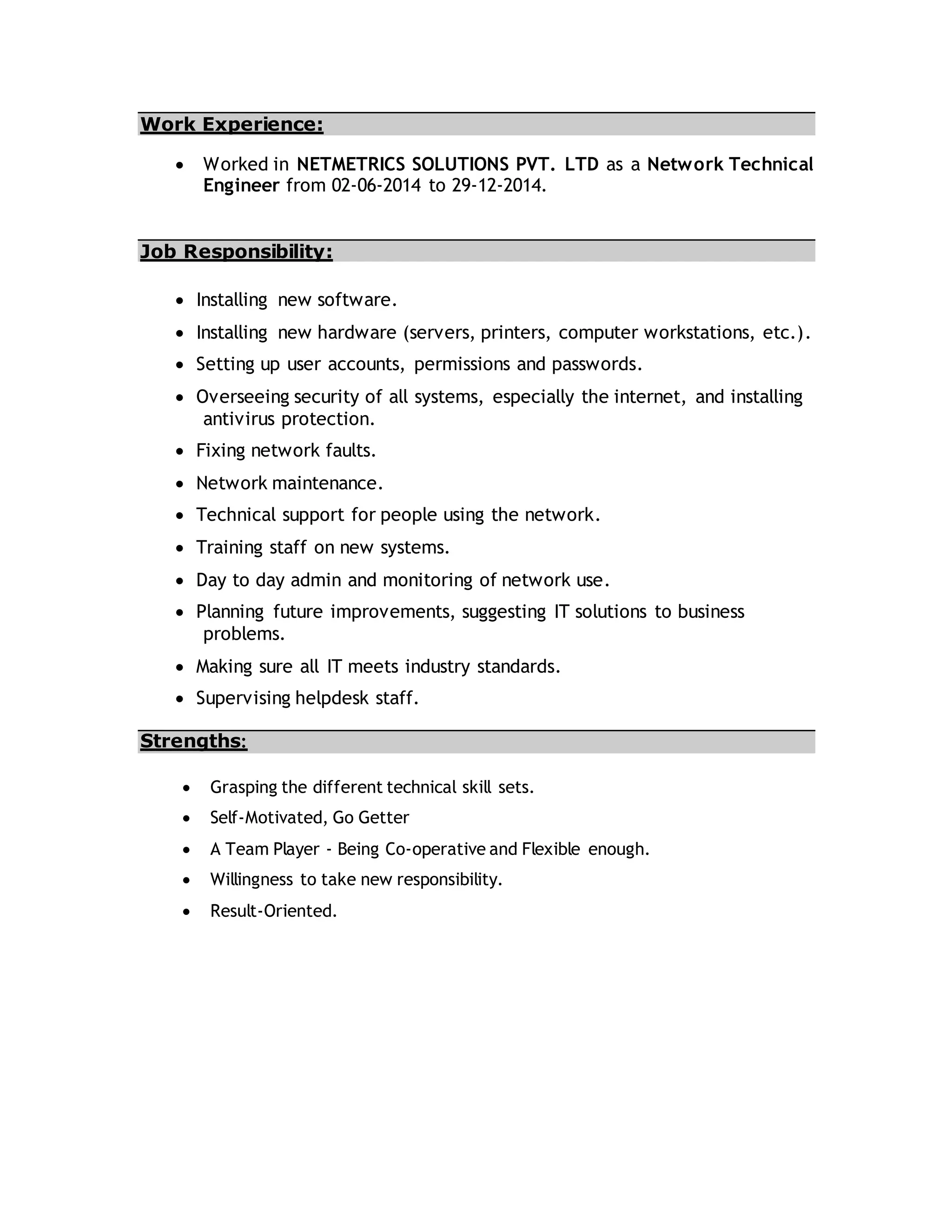 Azhar Networking CV | DOCX | IT and Internet Support | Internet
