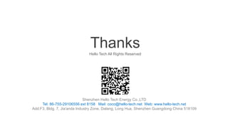 Hello Tech Profile 2016 PPT (EV) | PPT