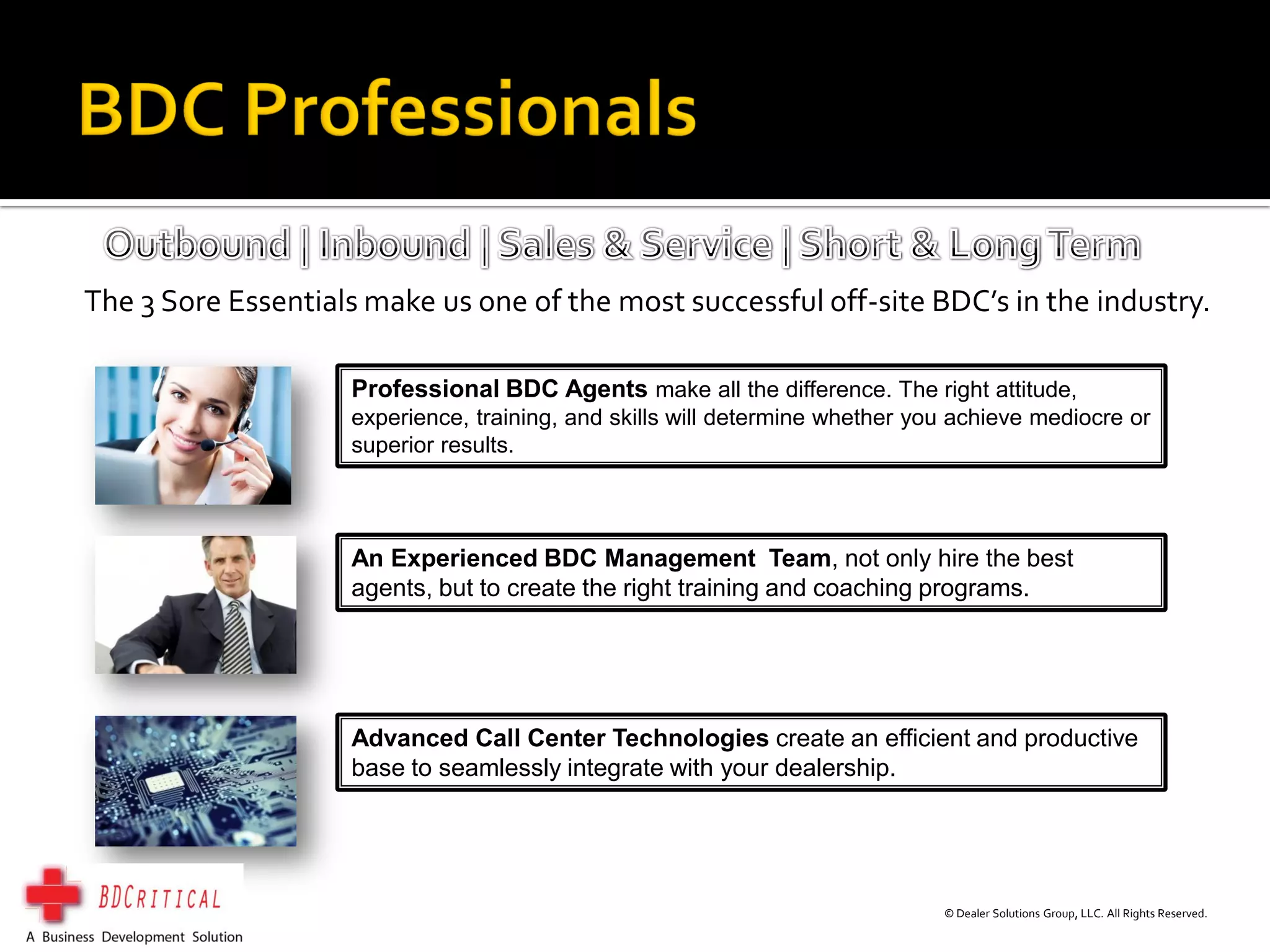 BDC Dealer presentation | PDF
