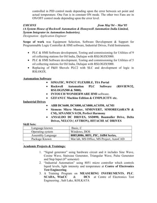 Resume Kallol Chatterjee | PDF