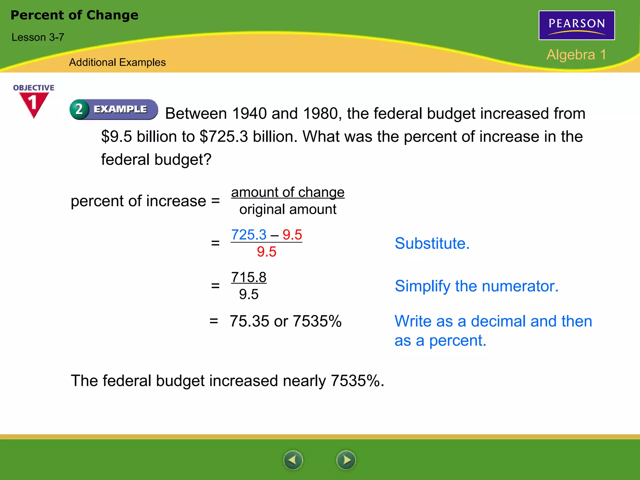 3-7 Percent change and error | PPT