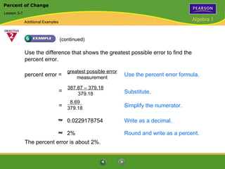 3-7 Percent change and error | PPT