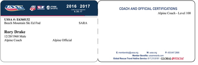 USSA CardRWD 2016-2017 | PPT