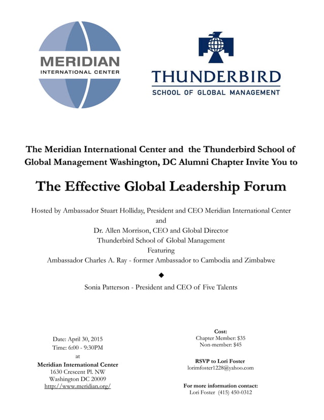Global Leadership Forum flyer4 | PDF