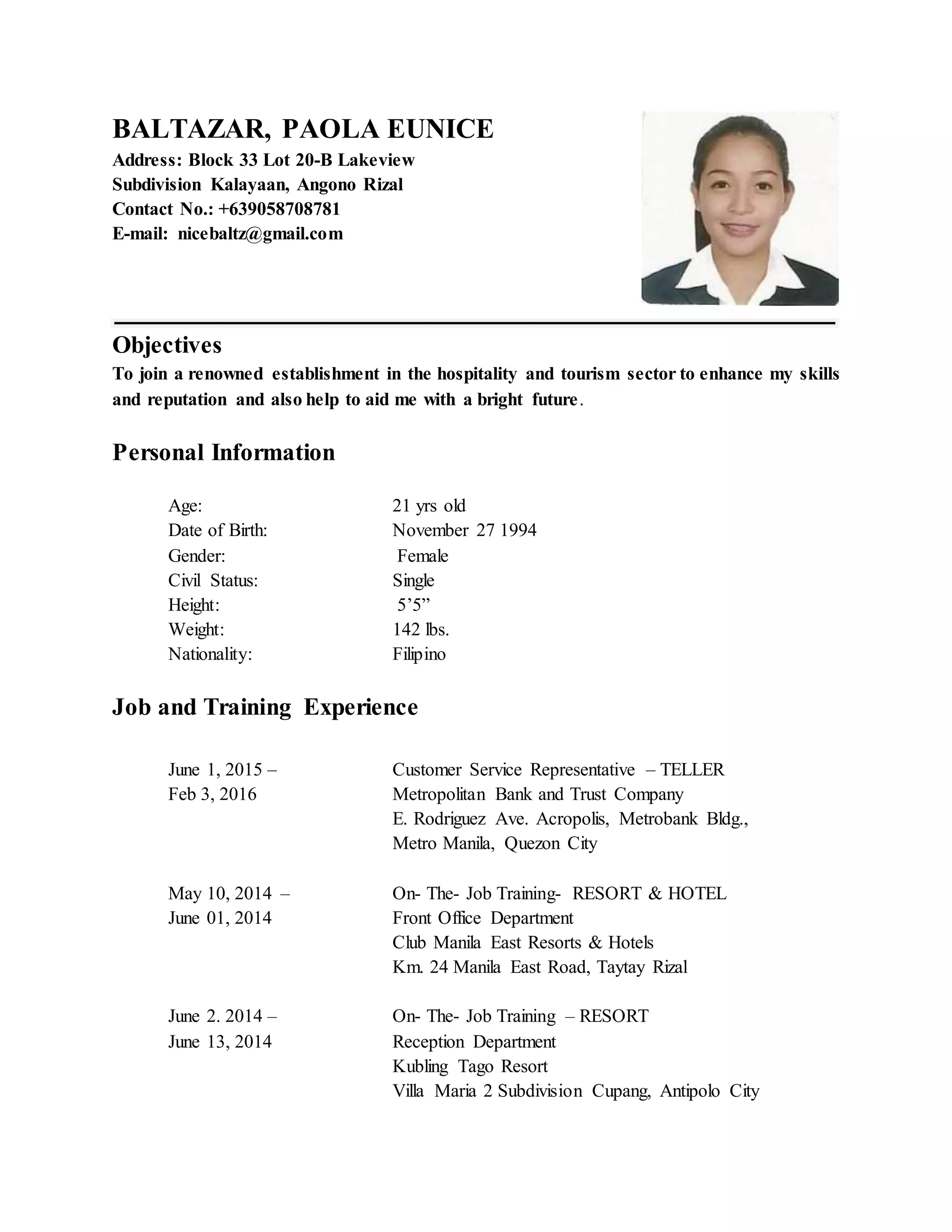 2016 resume | PDF