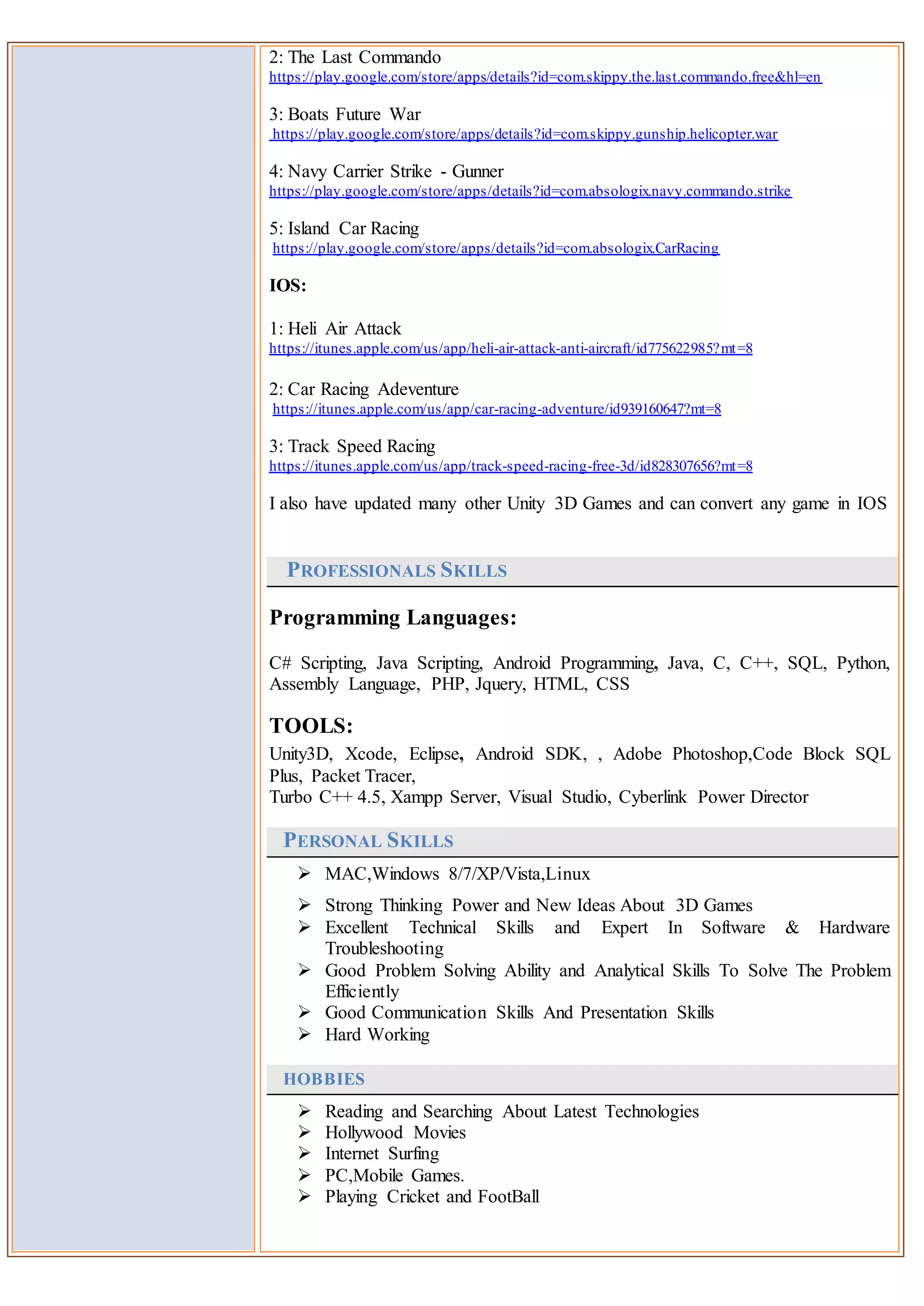 Awais Iftikhar CV | DOCX