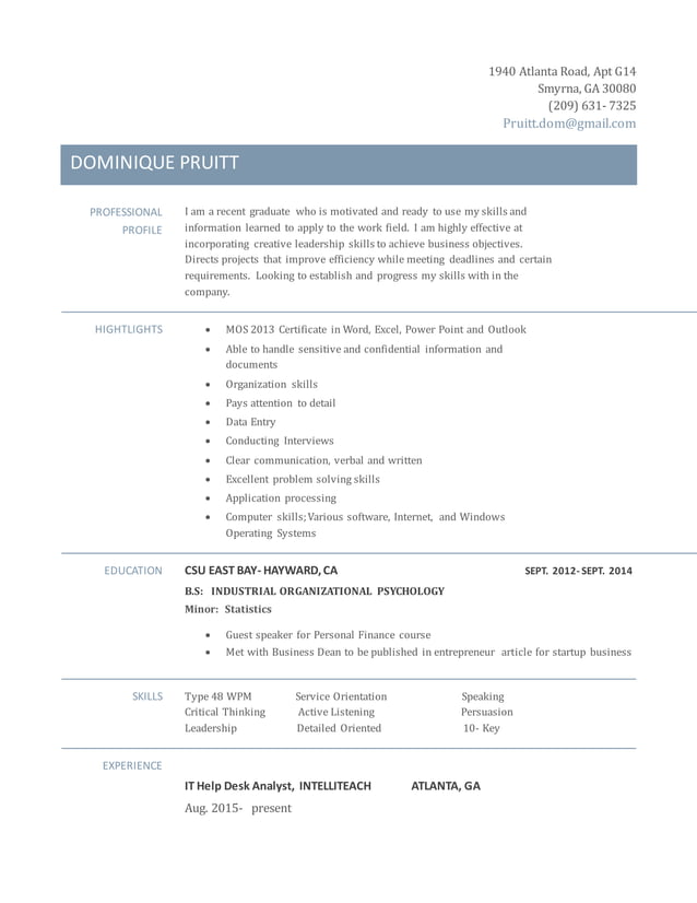 DP HR resume | DOCX | Business | Business and Finance