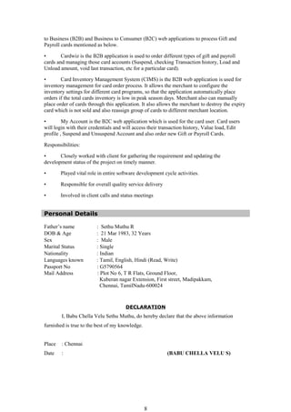 Babu_Resume | DOC