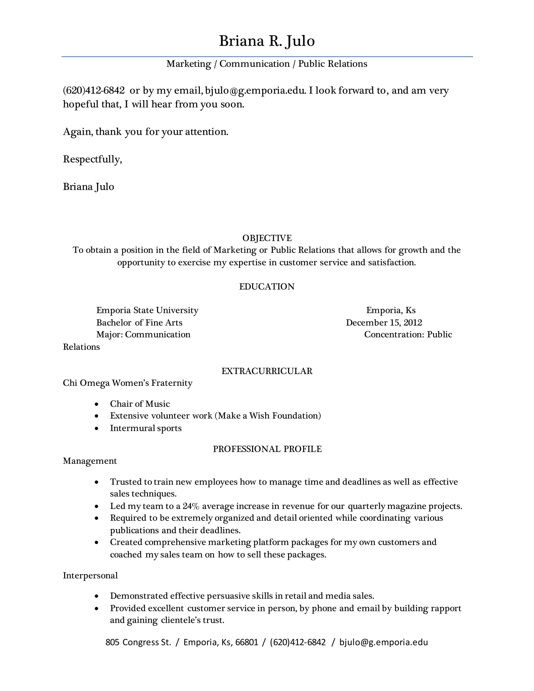 Completed Resume (2) | PDF