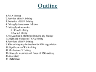 RNA EDITING | PPTX