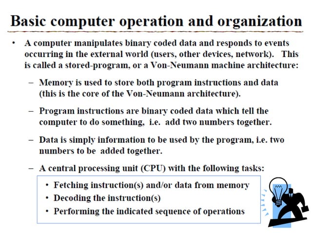 ORGANIZATIONAL AND OPERATIONAL ASPECT OF COMPUTER | PPT