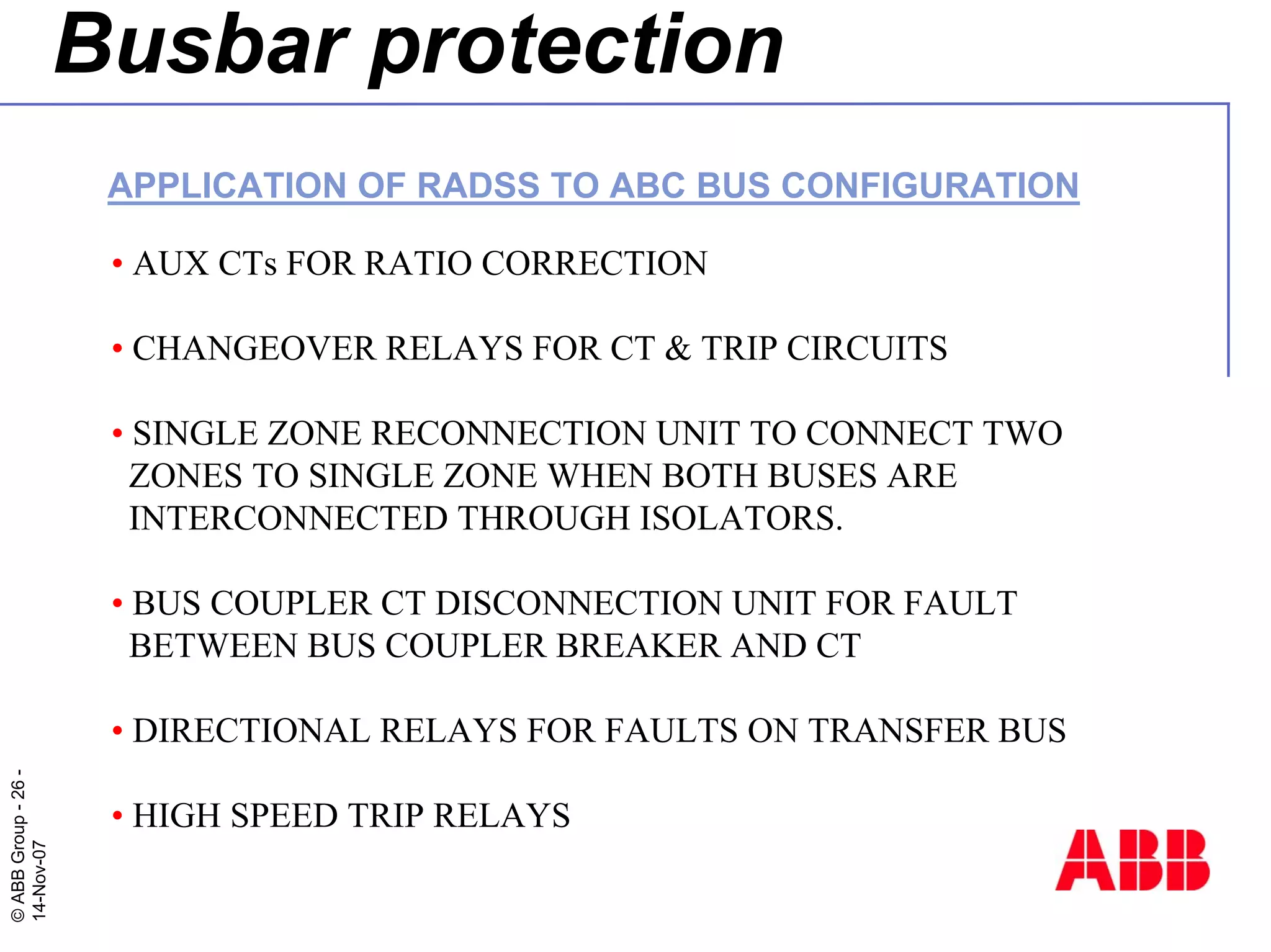 Bus Bar protection | PDF