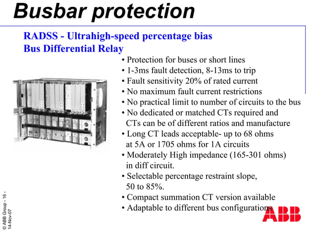 Bus Bar protection | PDF