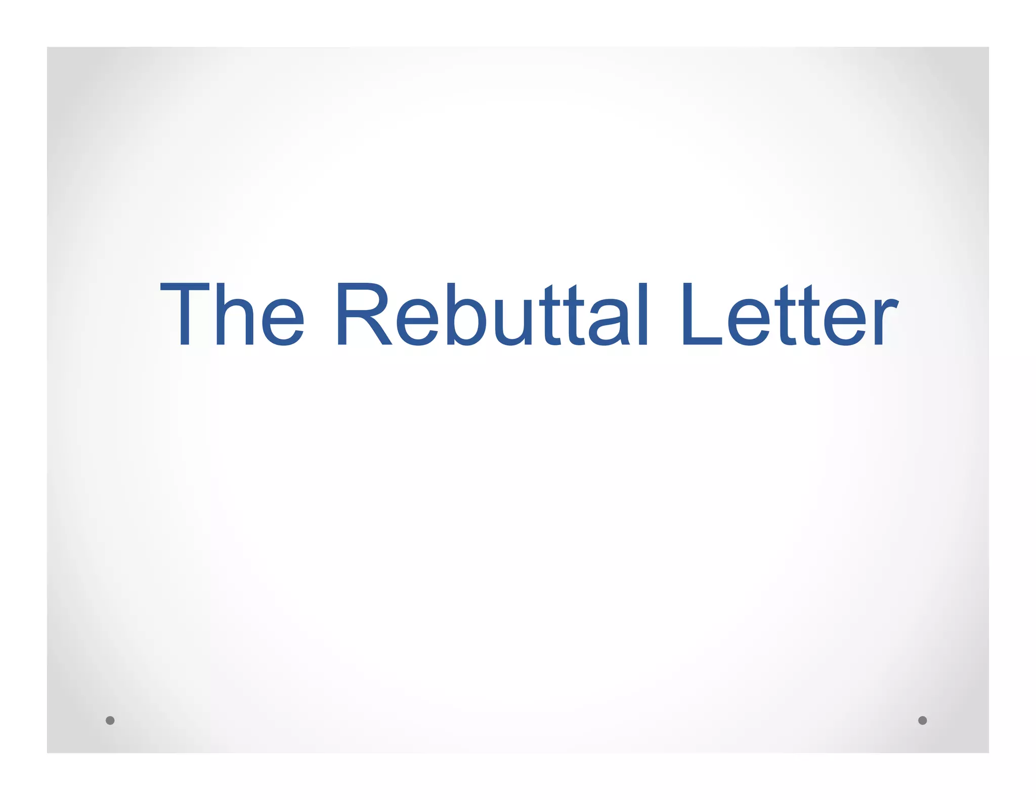 "How Write the "Specific Aims" and "The Rebuttal Letter" by Scott ...
