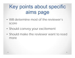 "How Write the "Specific Aims" and "The Rebuttal Letter" by Scott ...