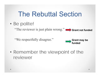 "How Write the "Specific Aims" and "The Rebuttal Letter" by Scott ...