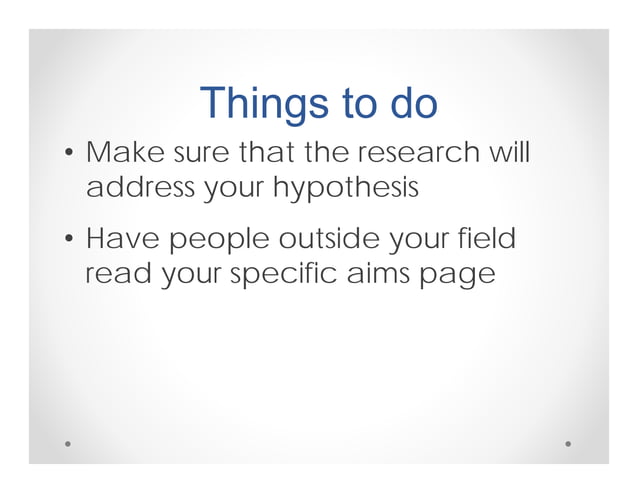 "How Write the "Specific Aims" and "The Rebuttal Letter" by Scott ...