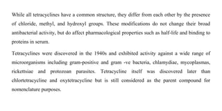 Tetracyclines | PDF