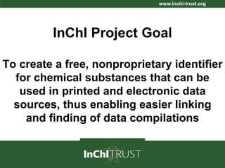 IC-SDV 2019: The IUPAC InChI Chemical Structure Standard – Today and ...