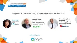 The power of sponsored data / El poder de los datos patrocinados | PPTX