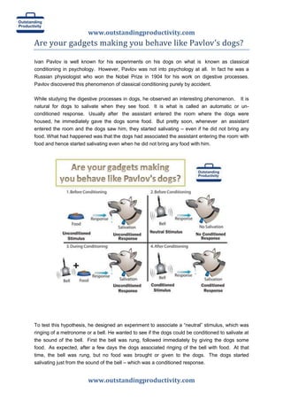 Are your gadgets making you behave like pavlov’s dog ? | PDF