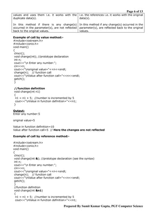 Arrays and library functions | PDF