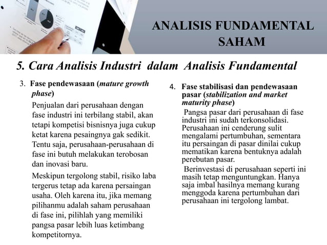 analisis fundamental dan analisis teknikal saham | PPTX