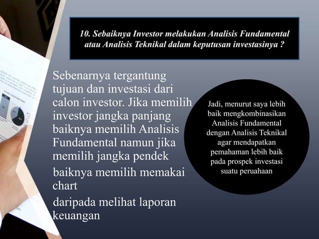 analisis fundamental dan analisis teknikal saham | PPTX