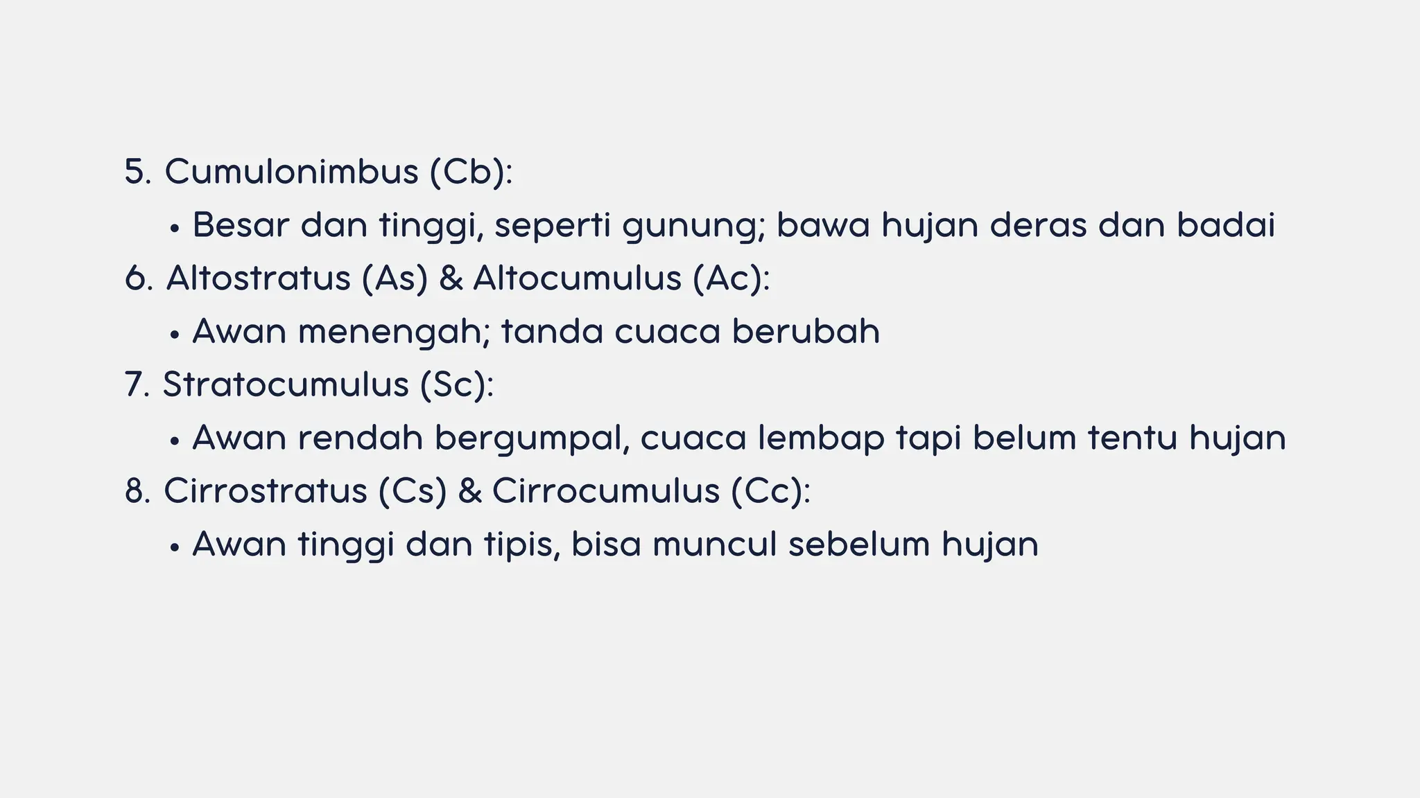 Iklim koppen dan jenis jenis awan geografi kelas 10 | PPT