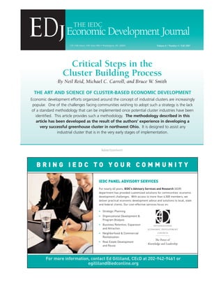 Critical Steps in Cluster Development | PDF | Mechanical and Industrial ...