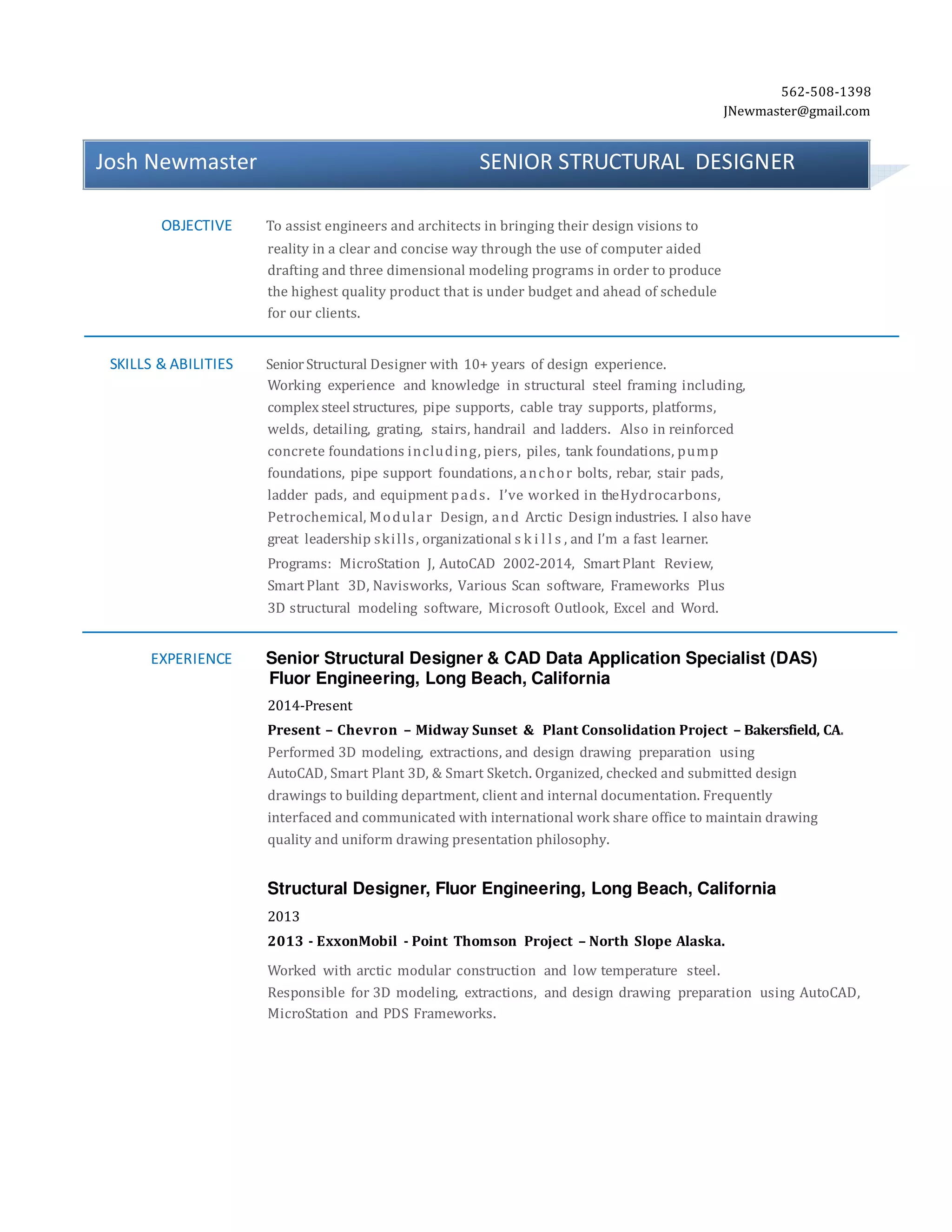 Josh Newmaster - Resume | PDF