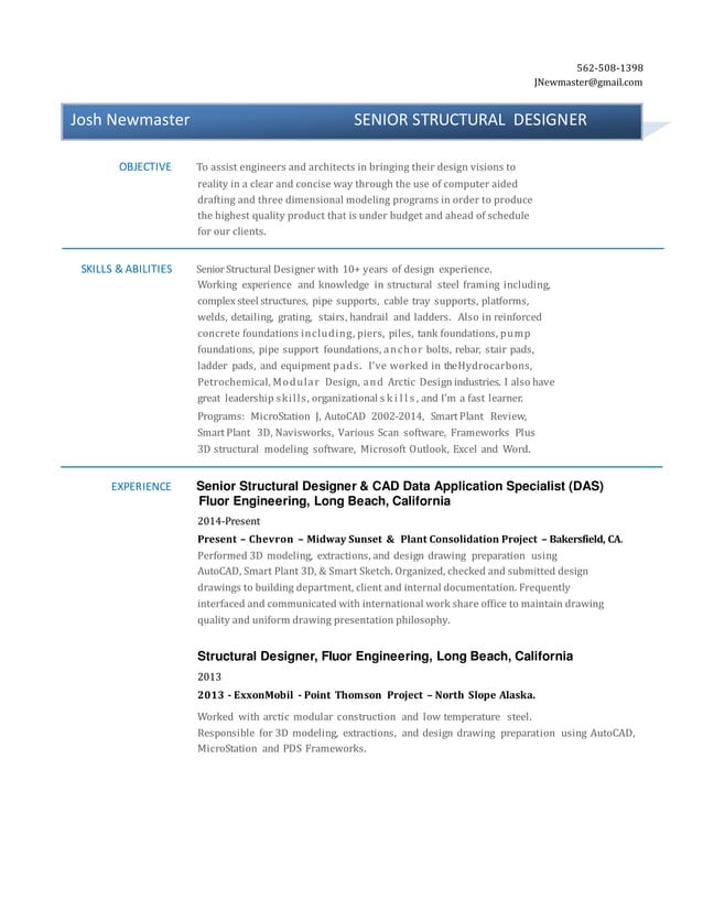 Josh Newmaster - Resume | PDF