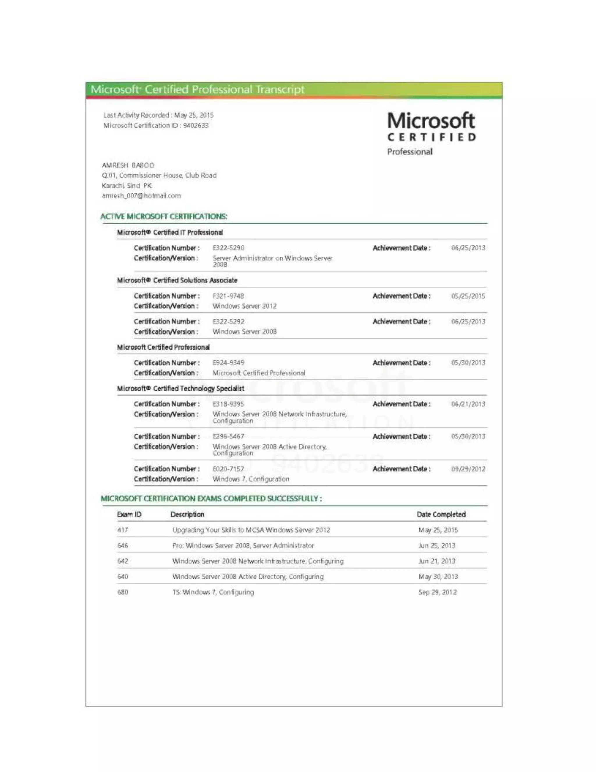 Amresh Baboo Resume | DOCX