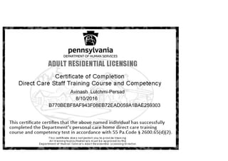 adult certification | PPT