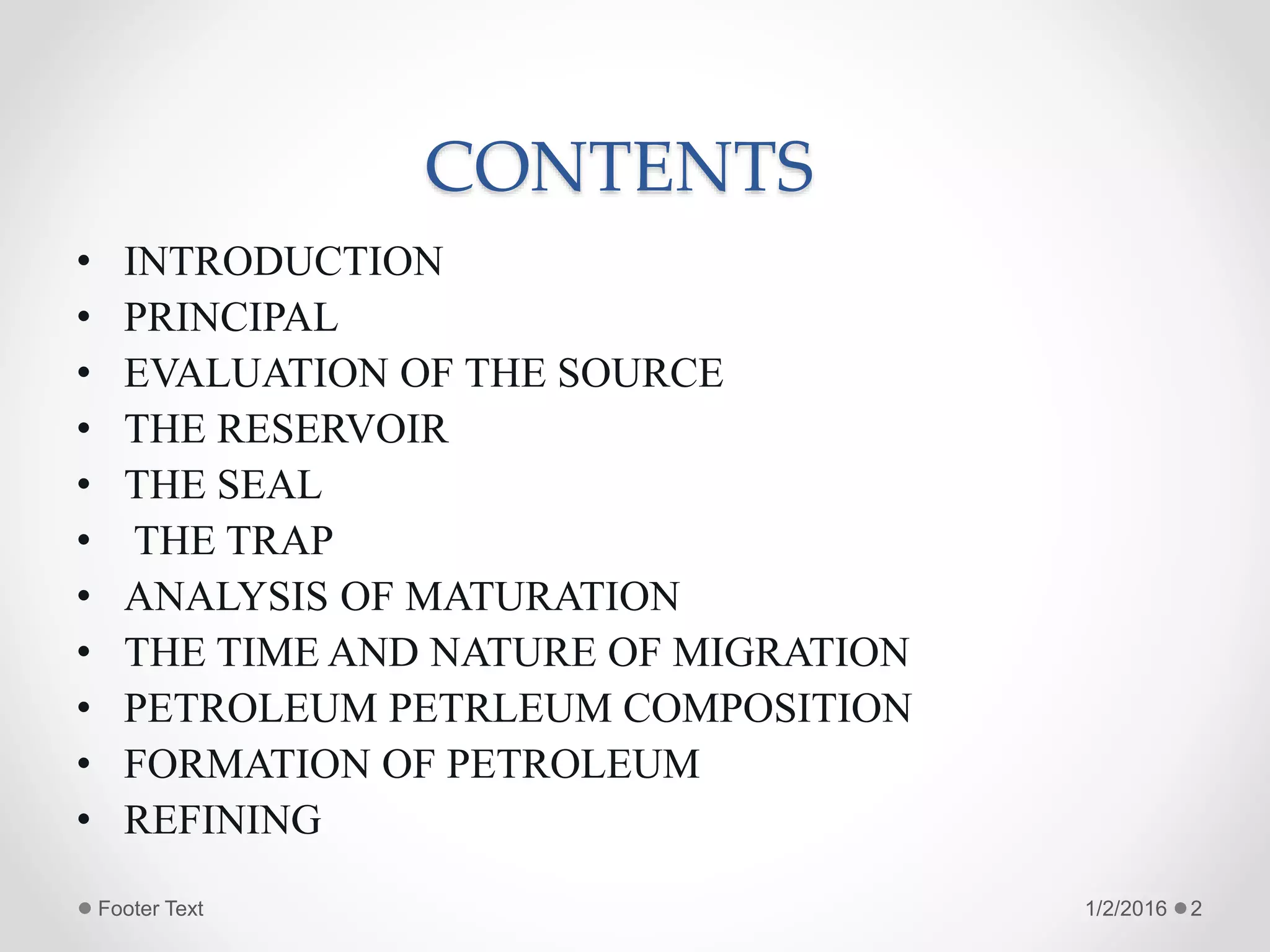 GEOLOGY OF PETROLUEM | PPTX