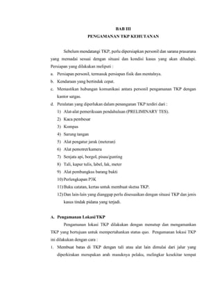 09 bahan ajar tindakan pertama tkp kehutanan 01 | PDF