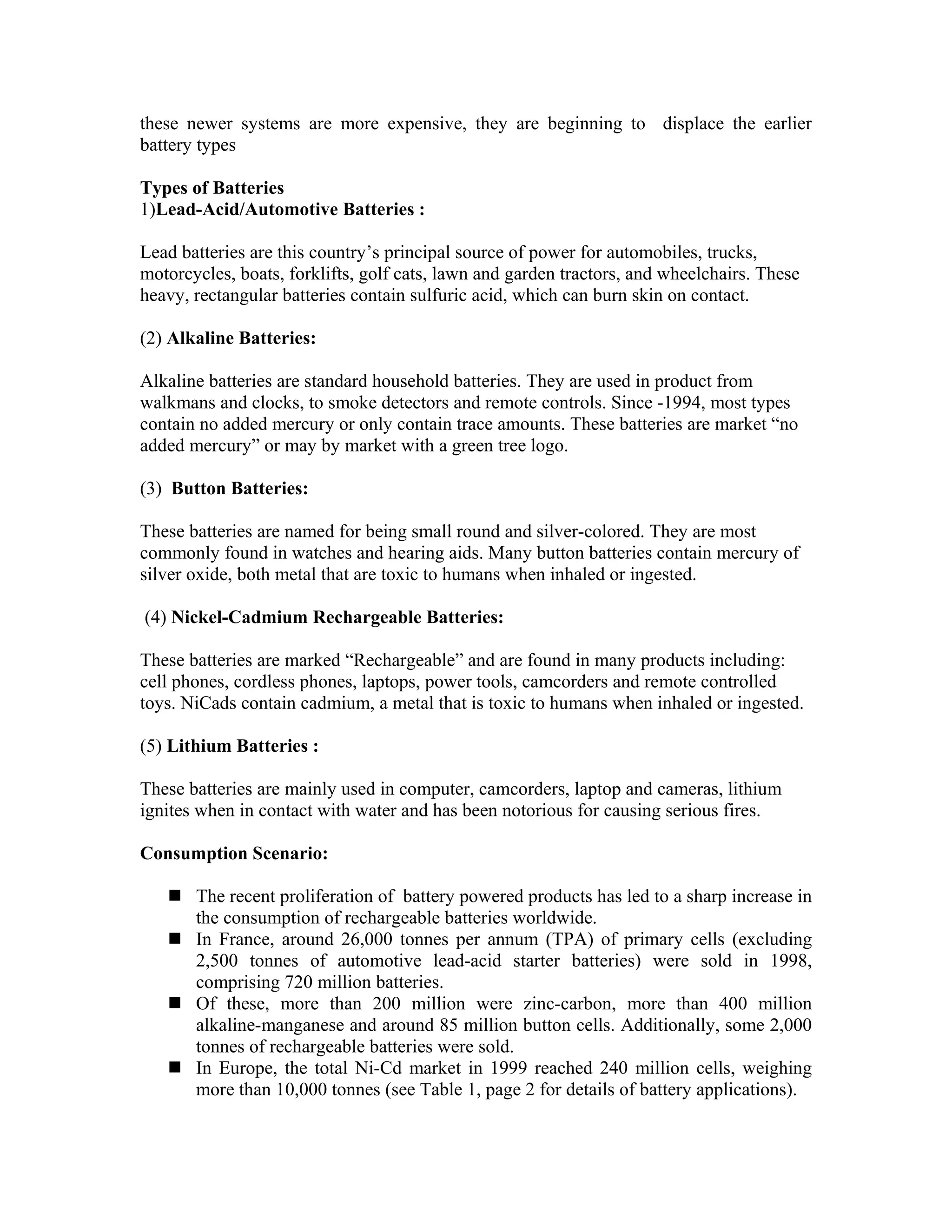 battery waste and it 222 s management | PDF