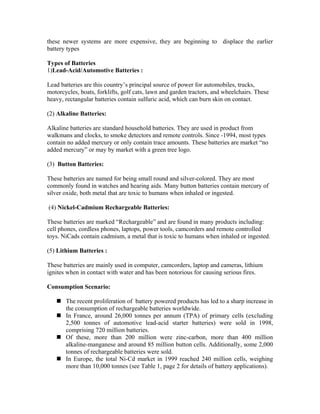 battery waste and it 222 s management | PDF