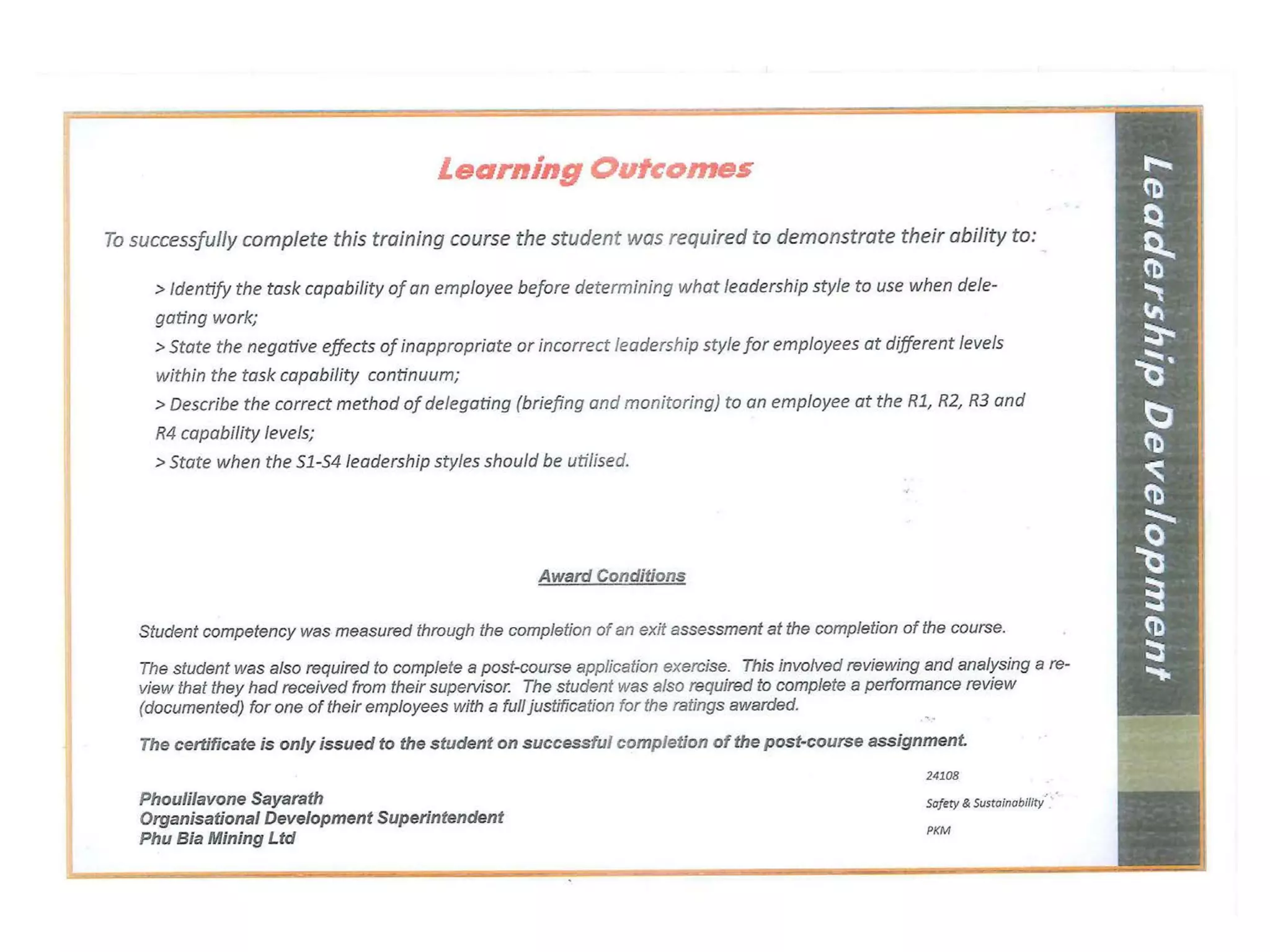 Reference Certificate | PPT