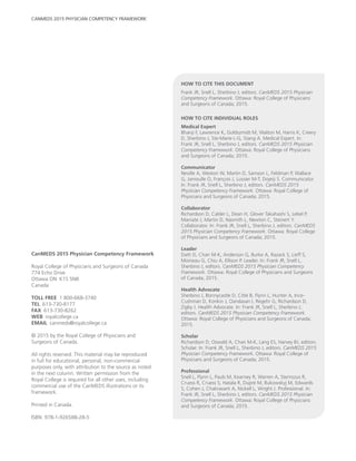 CanMEDS 2015 Framework_EN_Reduced FINAL | PDF