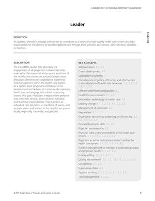 CanMEDS 2015 Framework_EN_Reduced FINAL | PDF