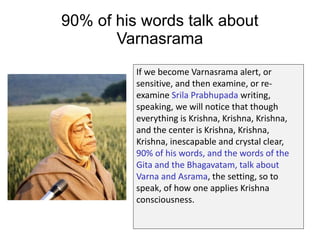Becoming Varnasrama Alert | PPT