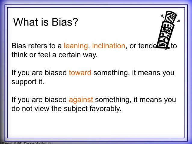 Bias in language use and Criitical Thinking Skills | PPT