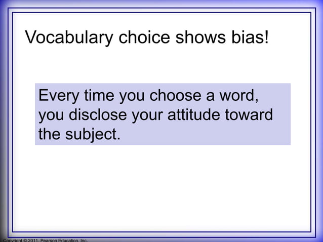 Bias in language use and Criitical Thinking Skills | PPT