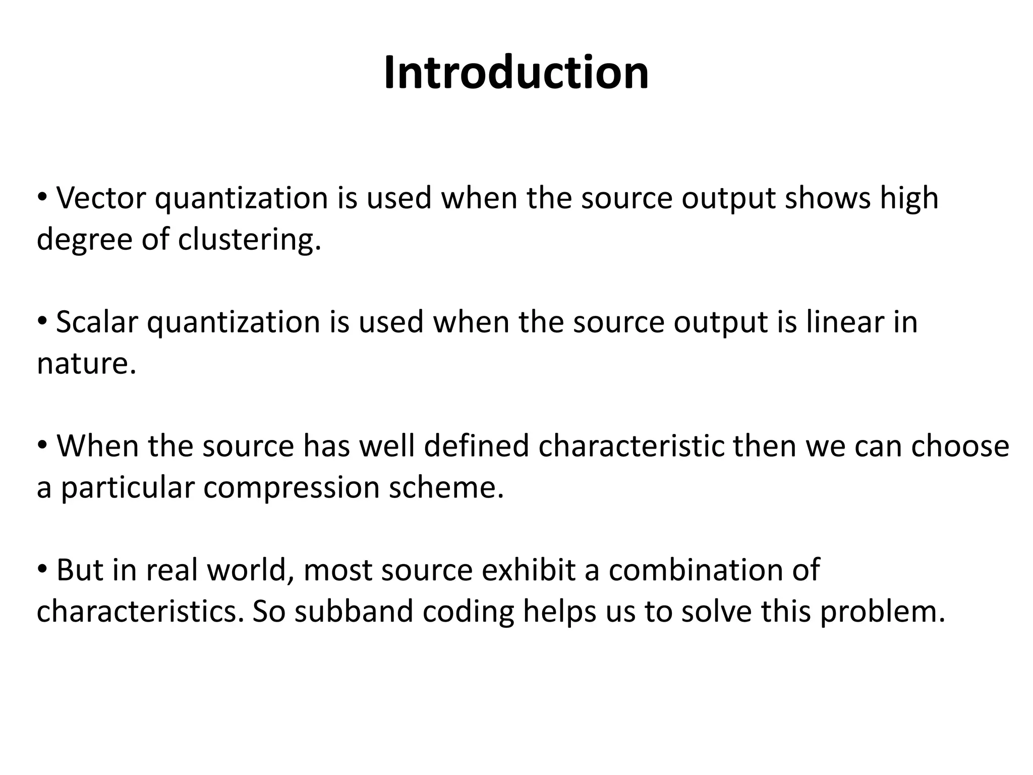 Subband Coding | PPTX
