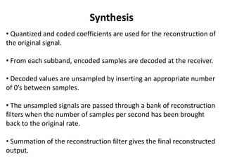 Subband Coding | PPTX