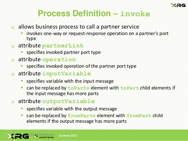 Web Services - Business Process Execution Language